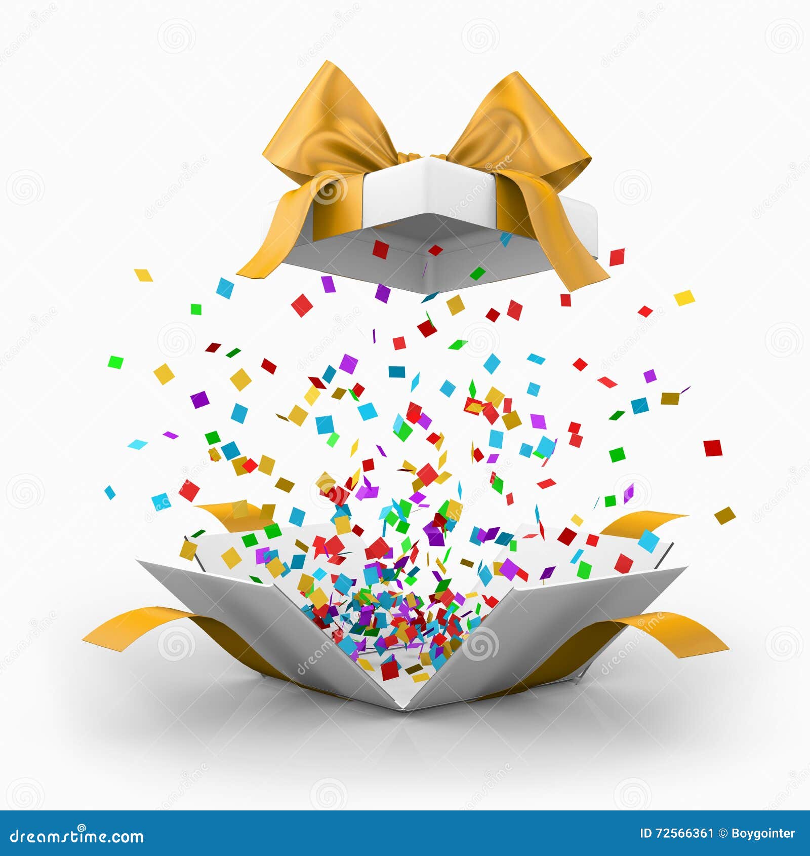 Gift stock illustration. Illustration of container, confetti - 72566361