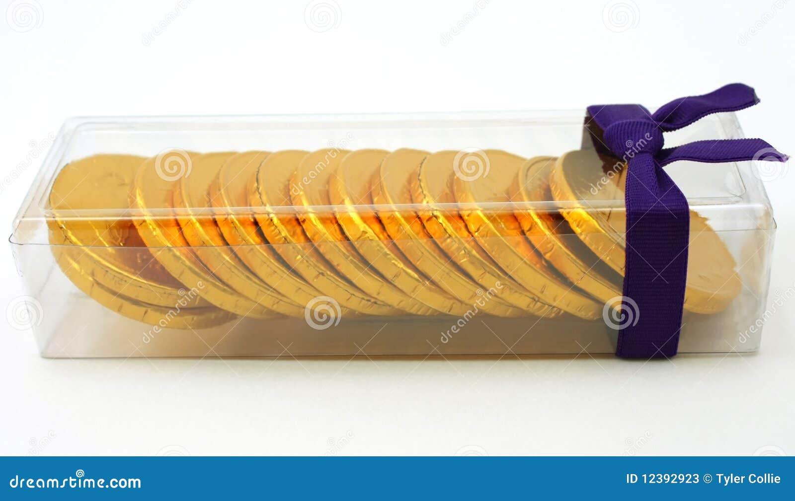 Gift Pack of Chocolate Gold Coins Stock Image - Image of coin, currency ...