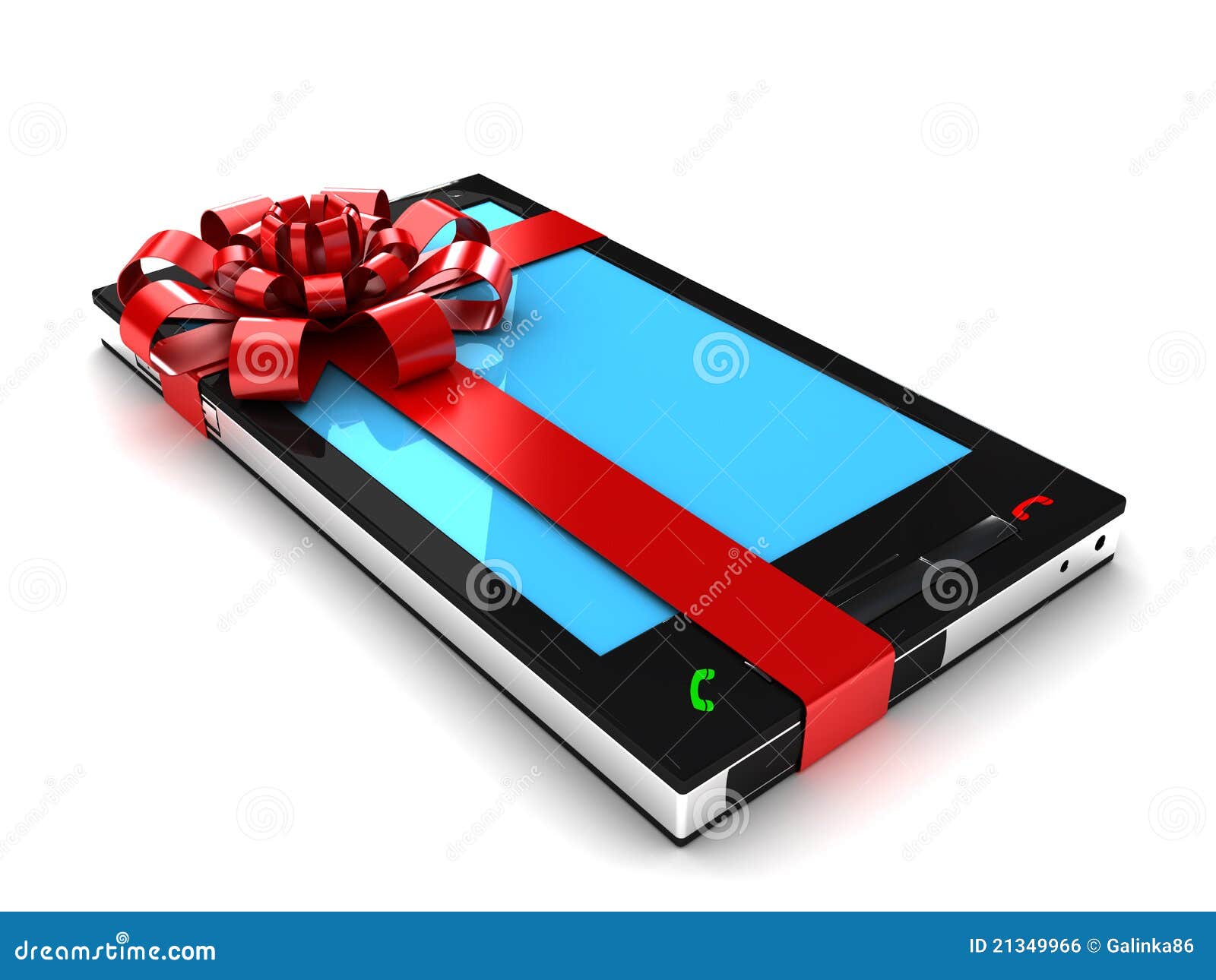 Gift phone stock illustration. Illustration of telephone - 21349966