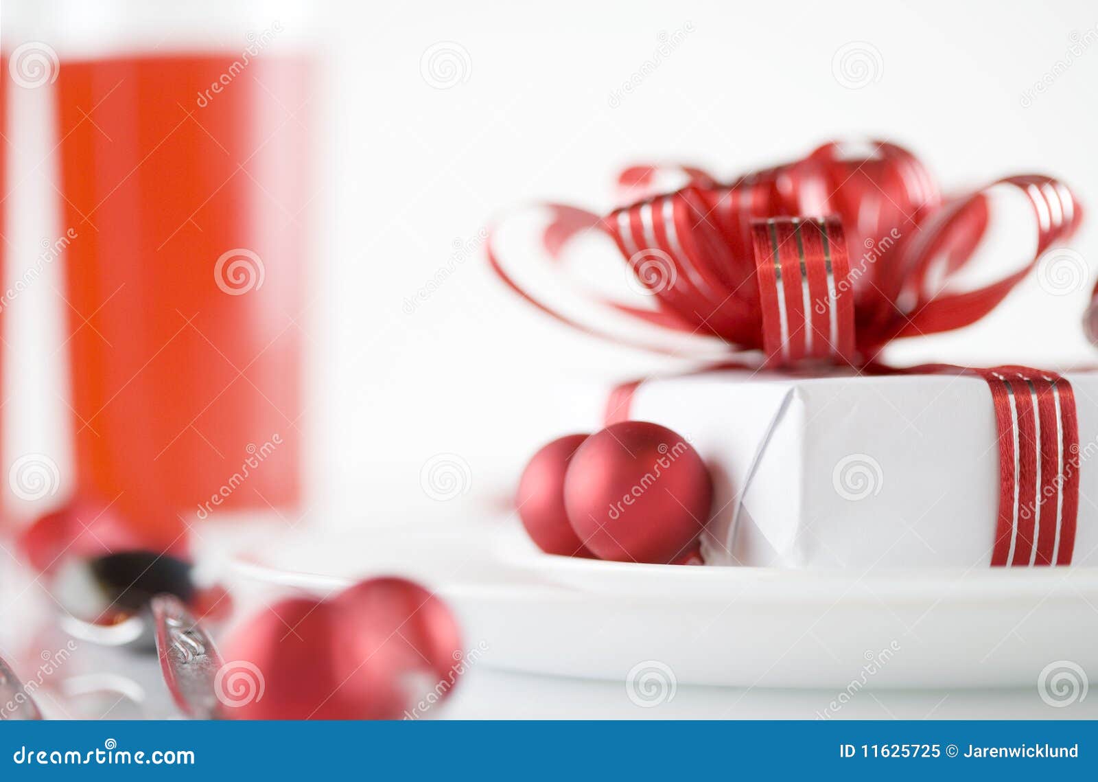 Gift on Plate As Table Decorations Stock Image - Image of bold, wrapped ...