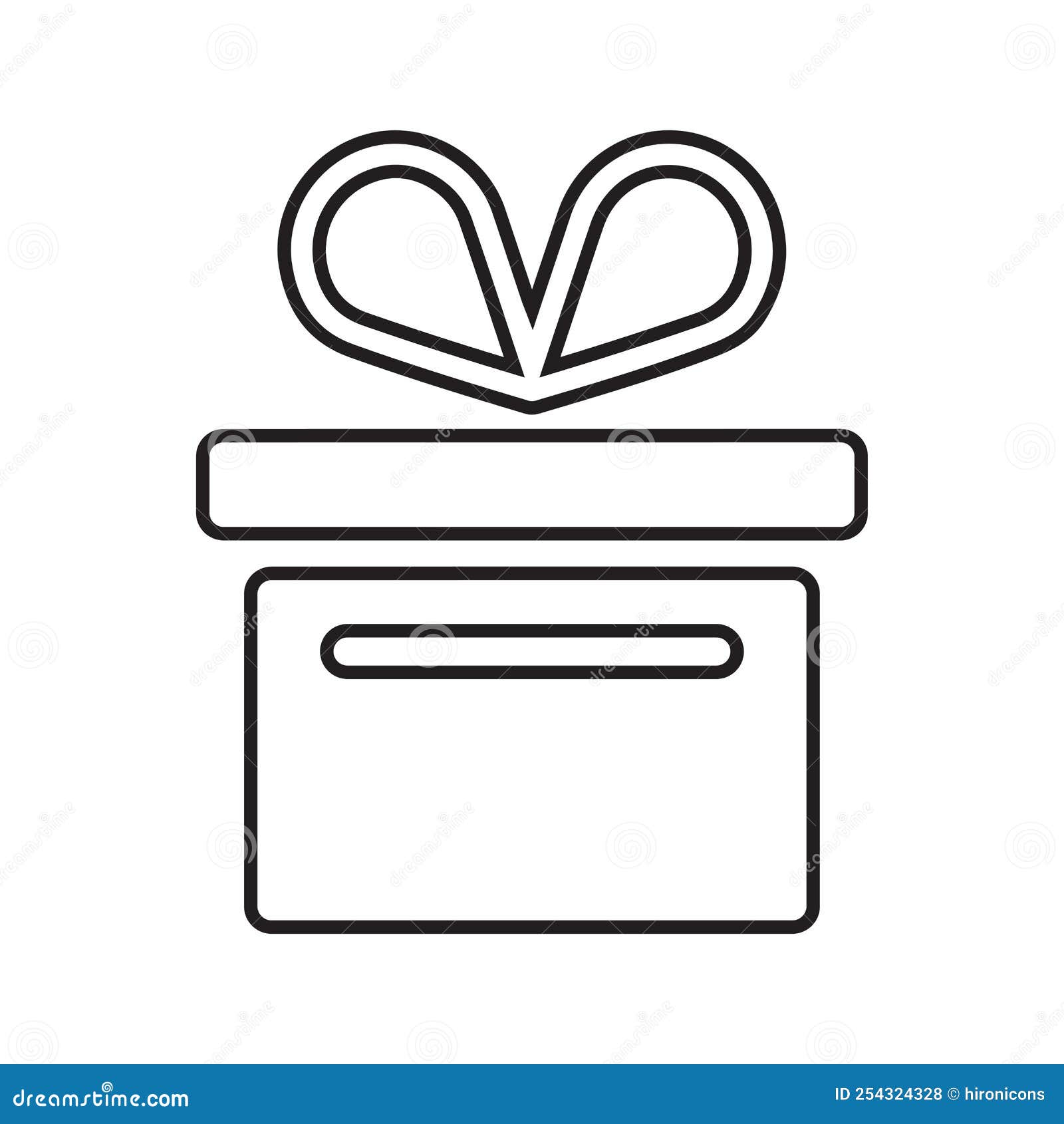 Gift, Present, Celebration, Party Outline Icon. Line Art Vector Stock ...