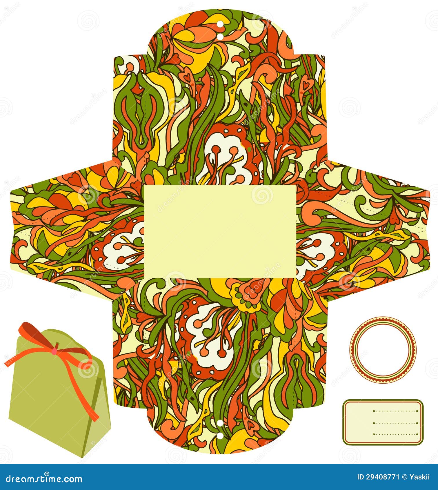 Product Packaging Cardboard Paper Box Template Hanging Tab Vector ...