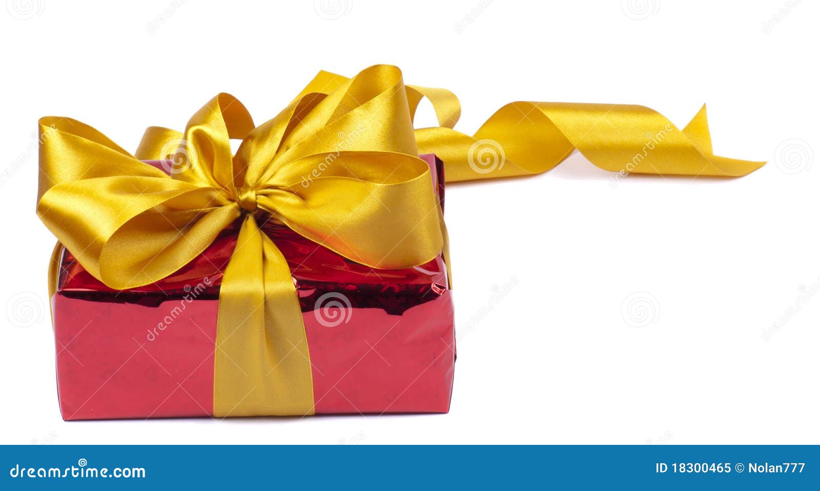 A Gift is in the Red Packing Stock Image - Image of holiday ...