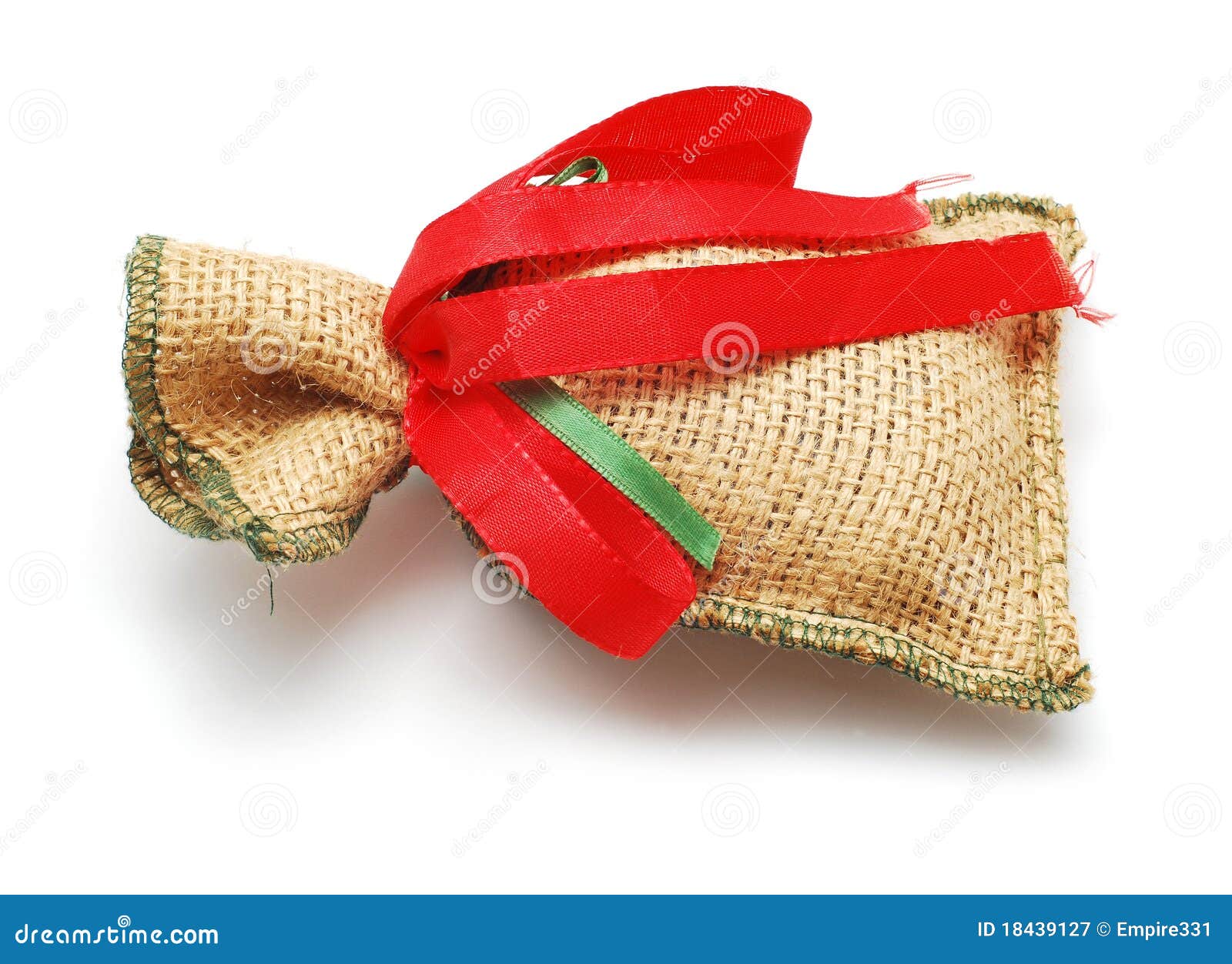 Gift with red ribbon stock image. Image of small, package - 18439127