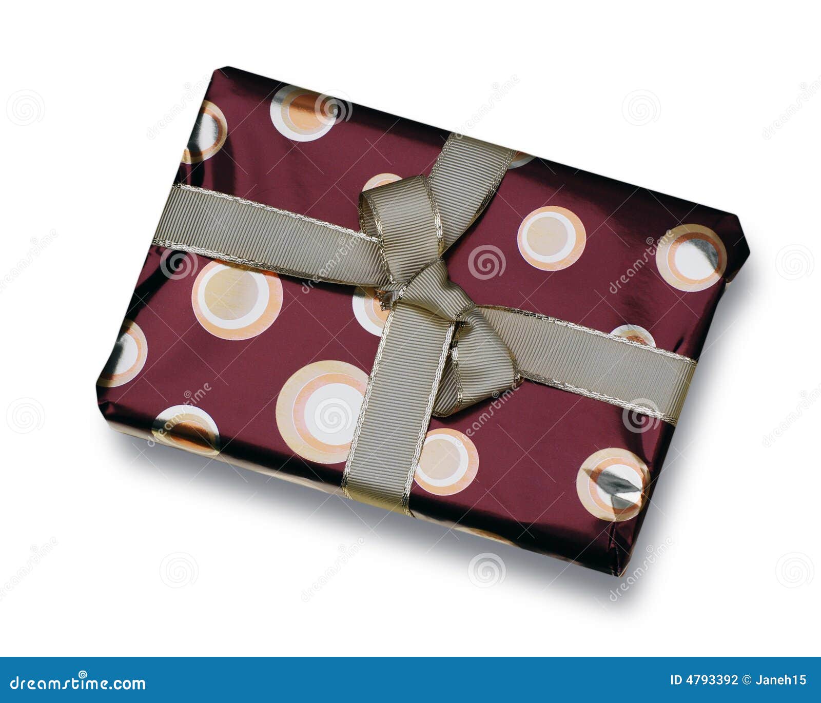 Gift in red wrapping stock photo. Image of celebration - 4793392