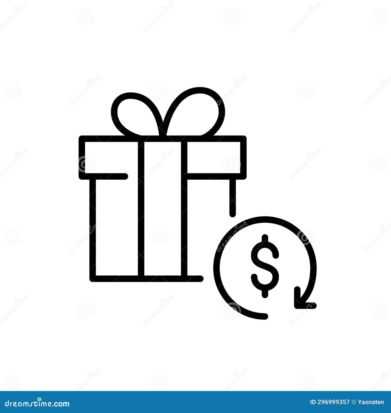 Gift Return with Money Refund. Store Shipment Service Stock ...