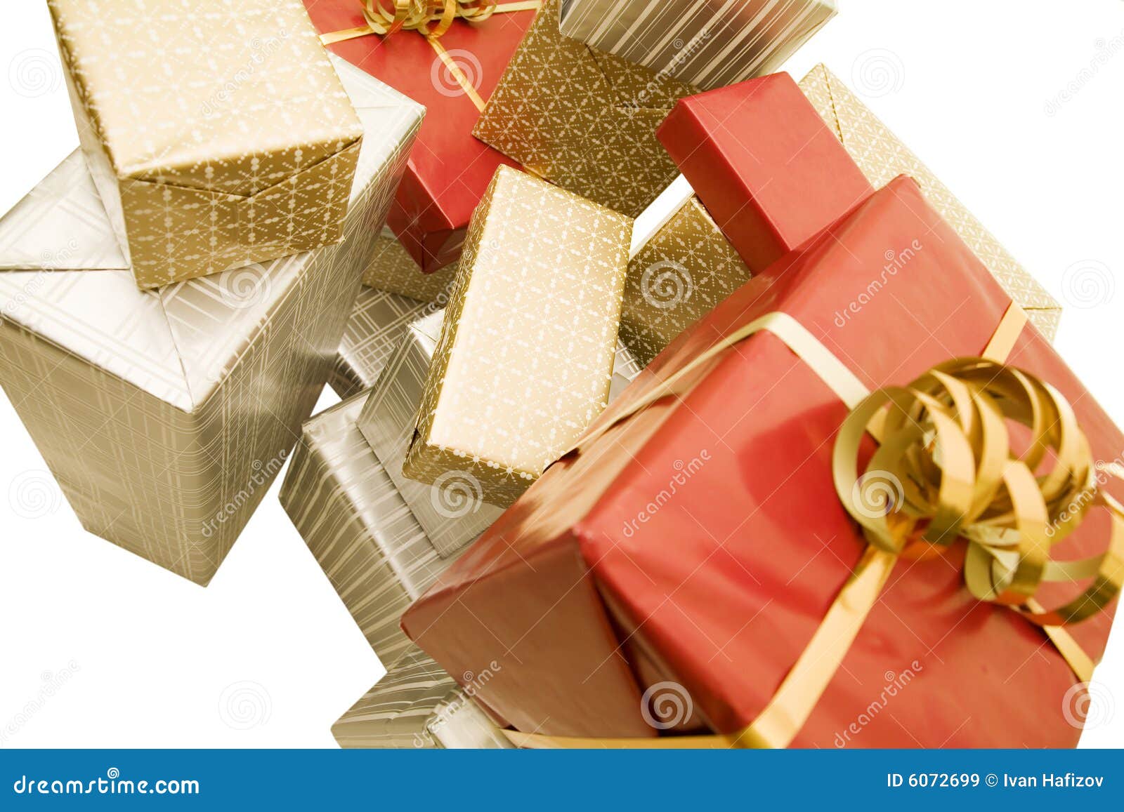 Gift s pile stock image. Image of hand, relocation, give - 6072699