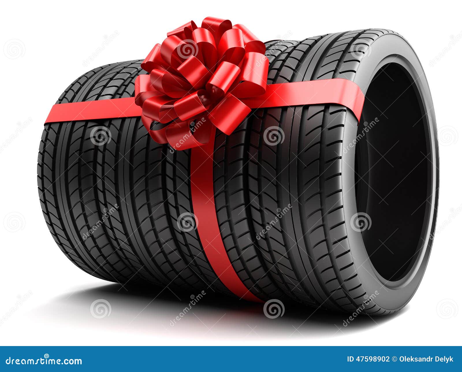 Tire With Ribbon Royalty-Free Stock Photo | CartoonDealer.com #22208487