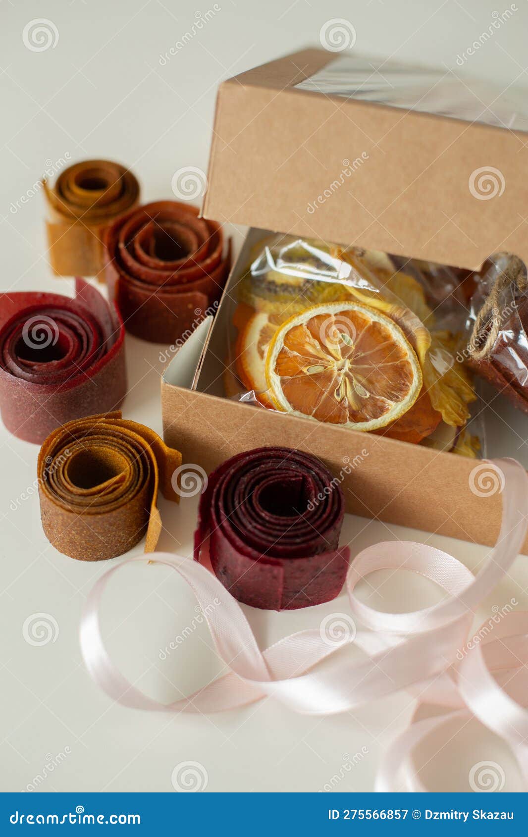 Gift Set of Various Fruits - Candied Fruits. Dessert is a Gift Stock ...