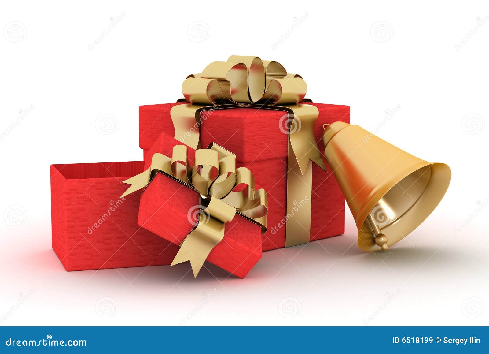 Gift Set on a White Background. Stock Illustration - Illustration of ...