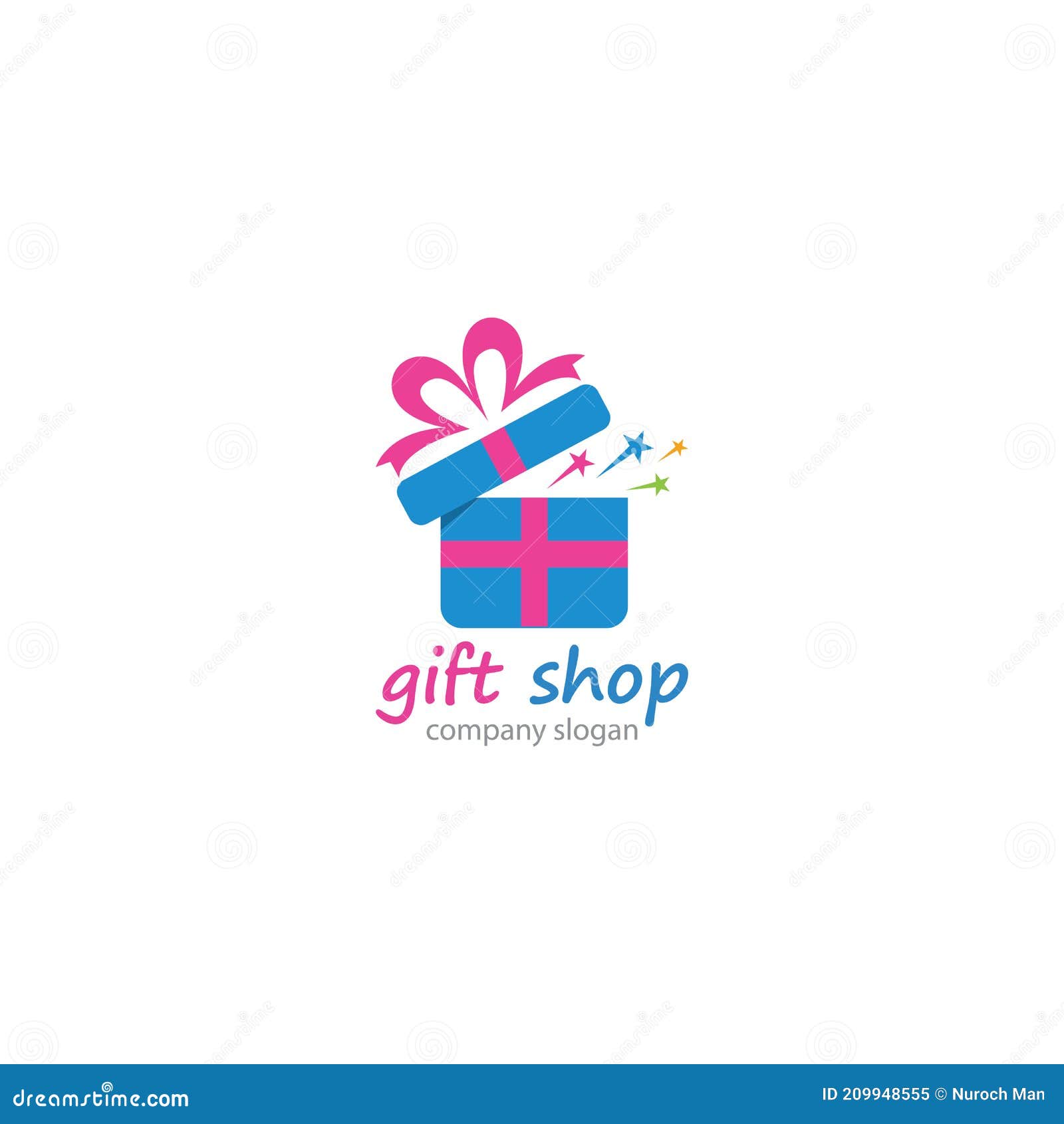 Gift Shop Logo Symbol Template Design Vector. Stock Vector ...
