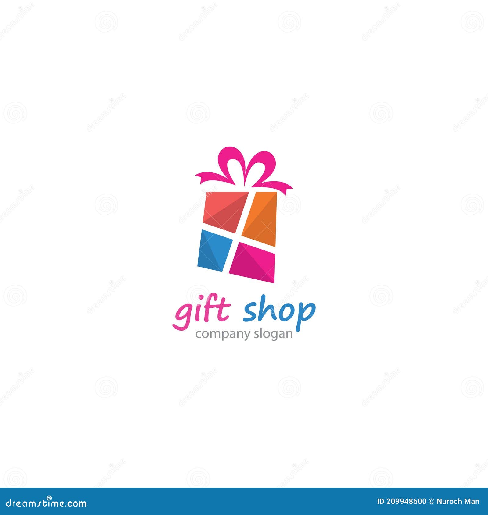 Gift Shop Logo Symbol Template Design Vector. Stock Vector ...