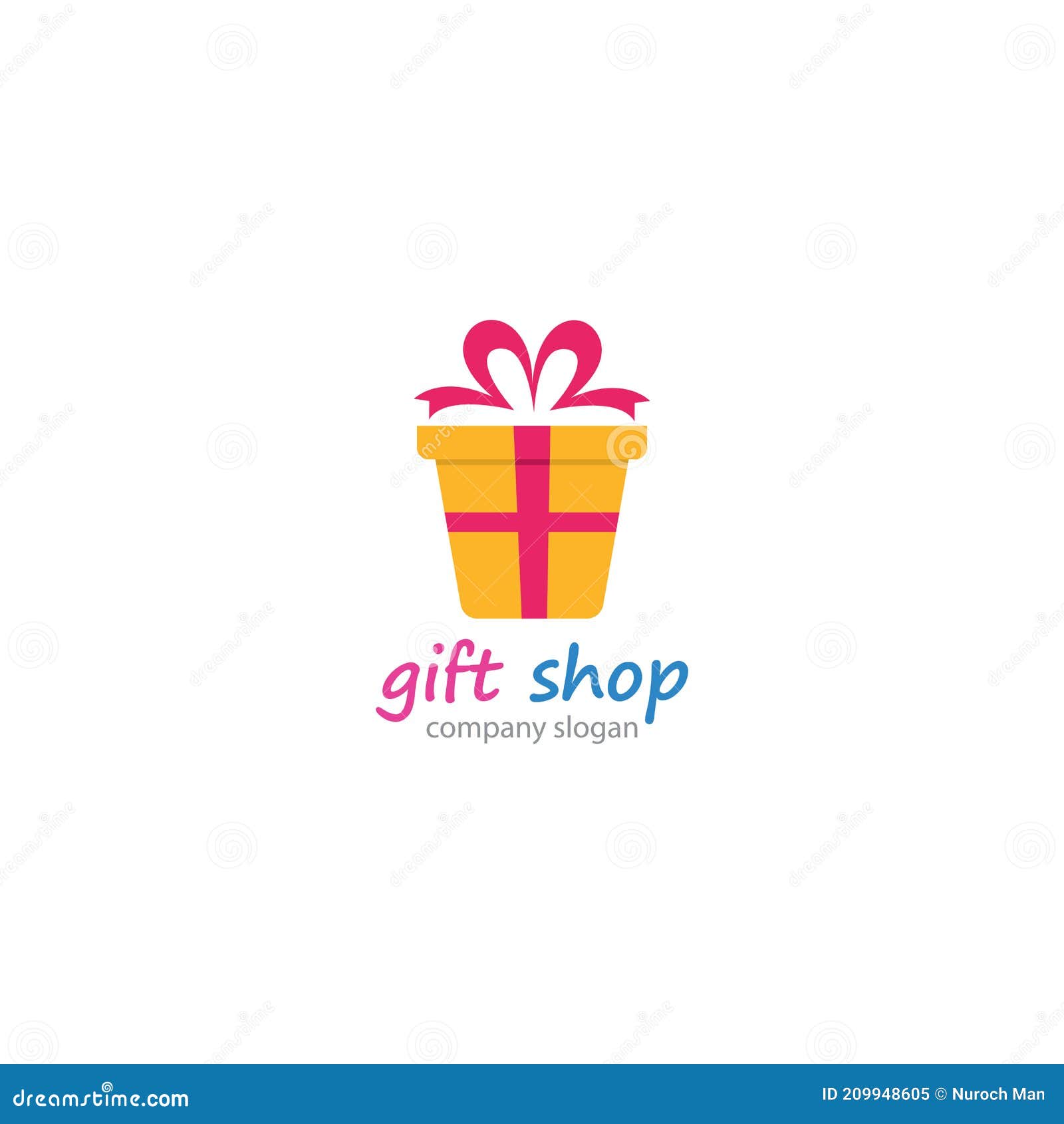 Gift Shop Logo Symbol Template Design Vector. Stock Vector ...