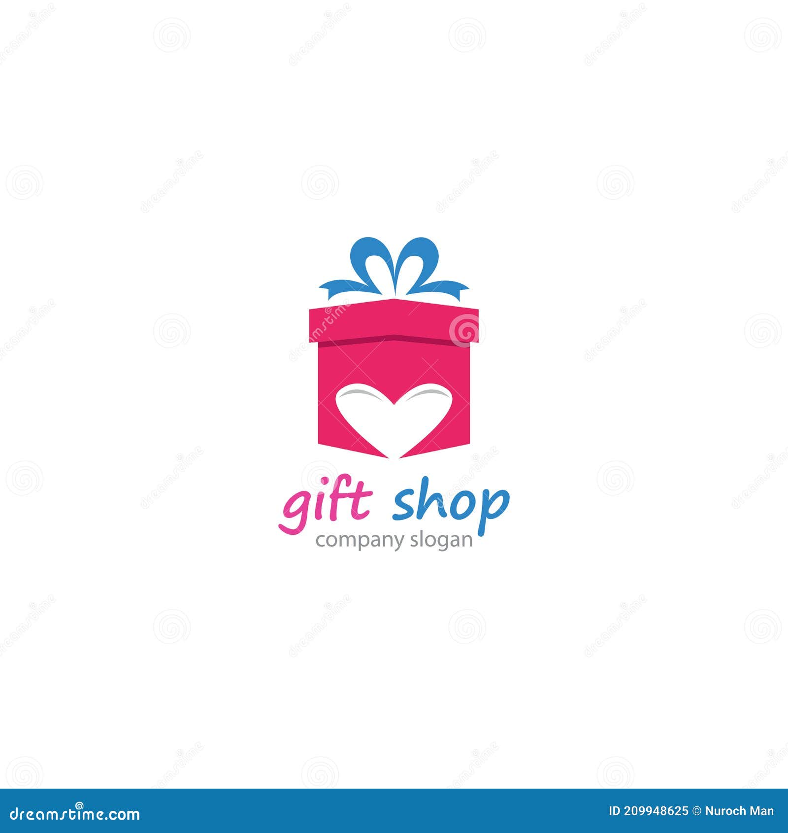 Gift Shop Logo Symbol Template Design Vector. Stock Vector ...