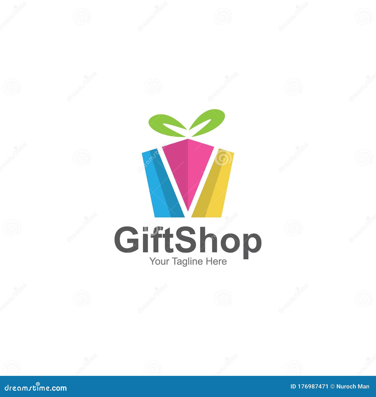Gift Shop Logo Symbol Template Design Vector, Emblem, Design Concept ...