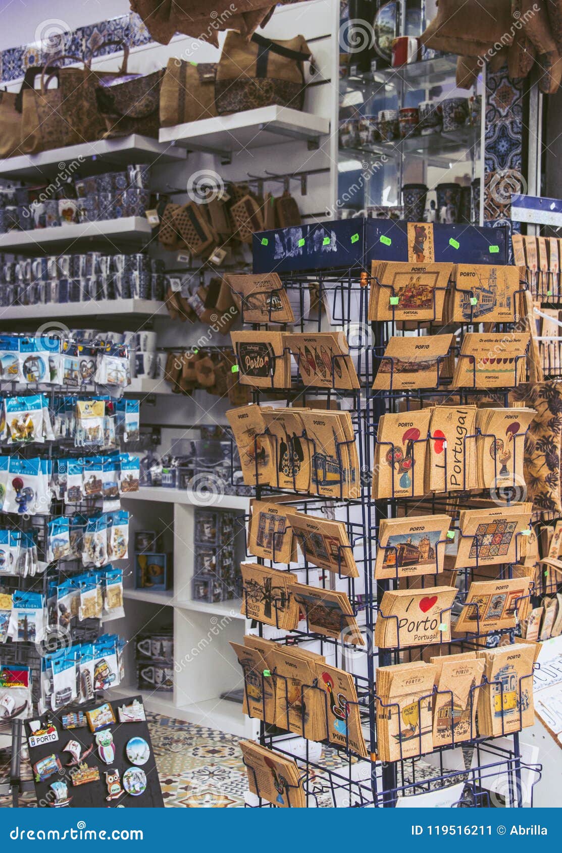Gift Shop in Proto, Portugal Stock Image - Image of ceramics, color ...