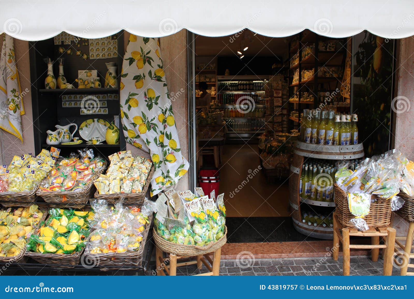 Gift Shop Typical Town Limone Lemons Stock Photos - Free & Royalty-Free ...