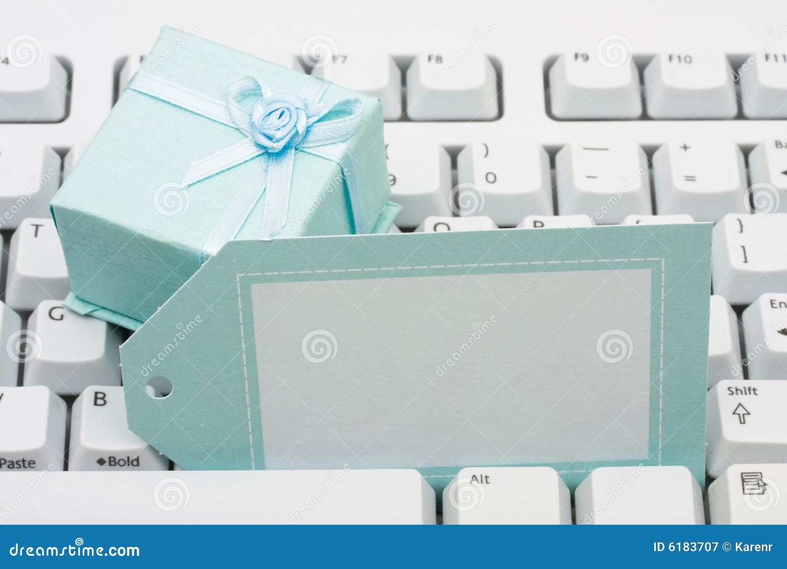 Gift Shopping Online stock image. Image of keyboard, bridal - 6183707