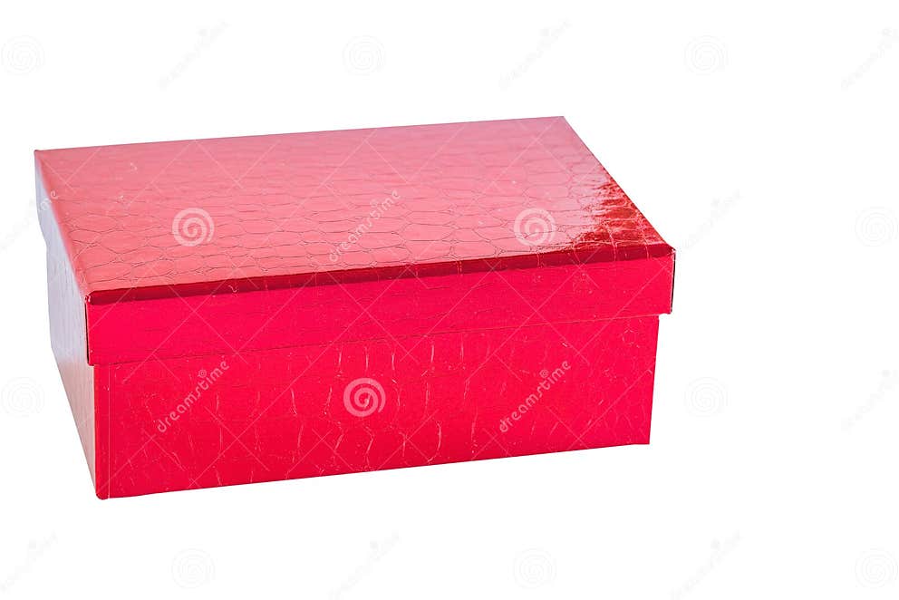 Gift Small Box on White Background, Close-up Stock Photo - Image of ...
