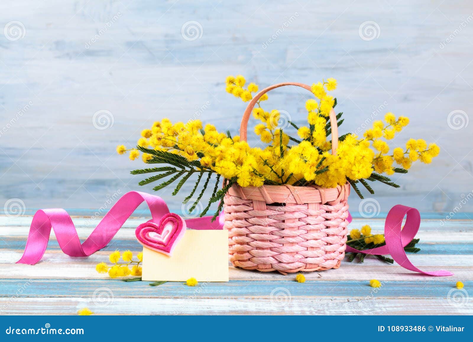 Gift for spring holidays. stock photo. Image of blossom - 108933486