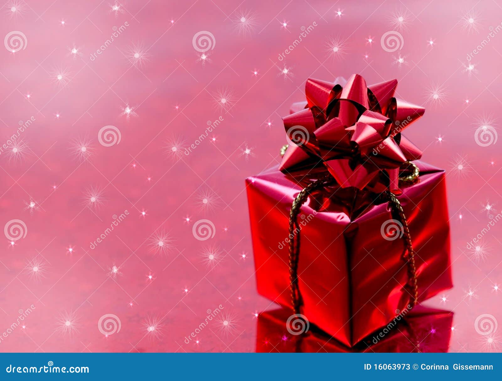 Gift and stars stock image. Image of copy, christmas - 16063973