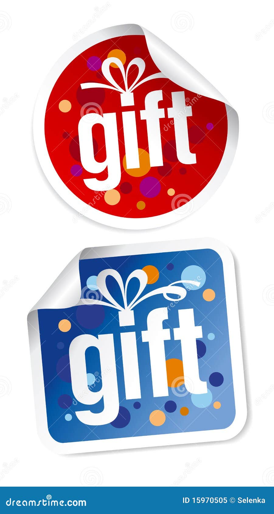 Gift stickers stock vector. Illustration of special, label - 15970505