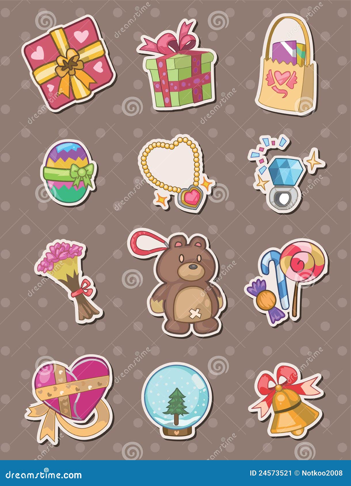 Gift stickers stock vector. Illustration of holiday, diamond - 24573521