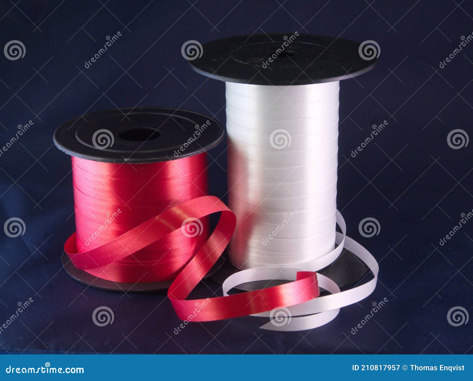 Gift Strings on Plastic Reels Stock Image - Image of gift, party: 210817957
