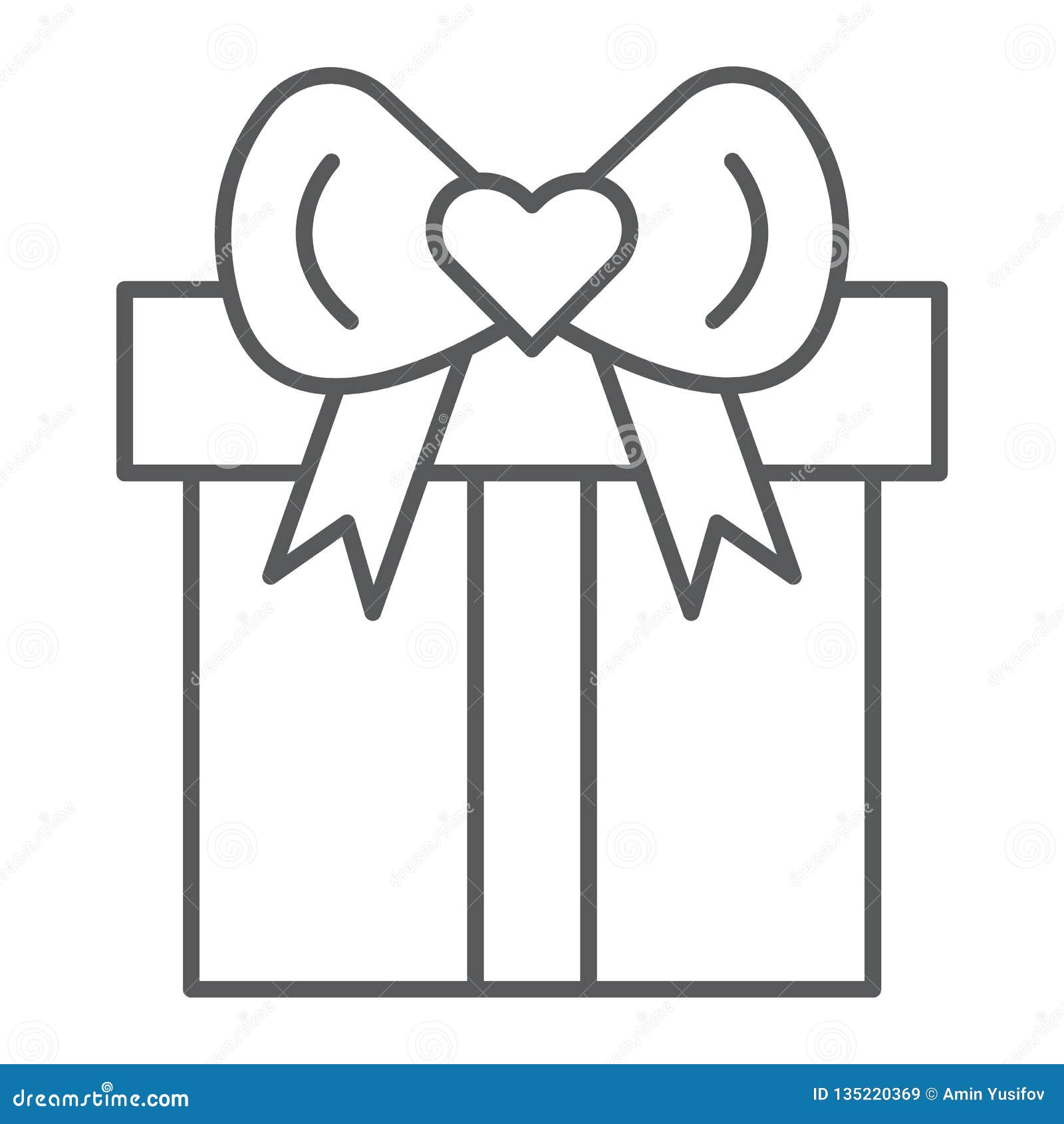Gift Thin Line Icon, Package and Present, Parcel Sign, Vector Graphics ... Gift Thin Line Icon, Package and Present, Parcel Sign, Vector Graphics ...