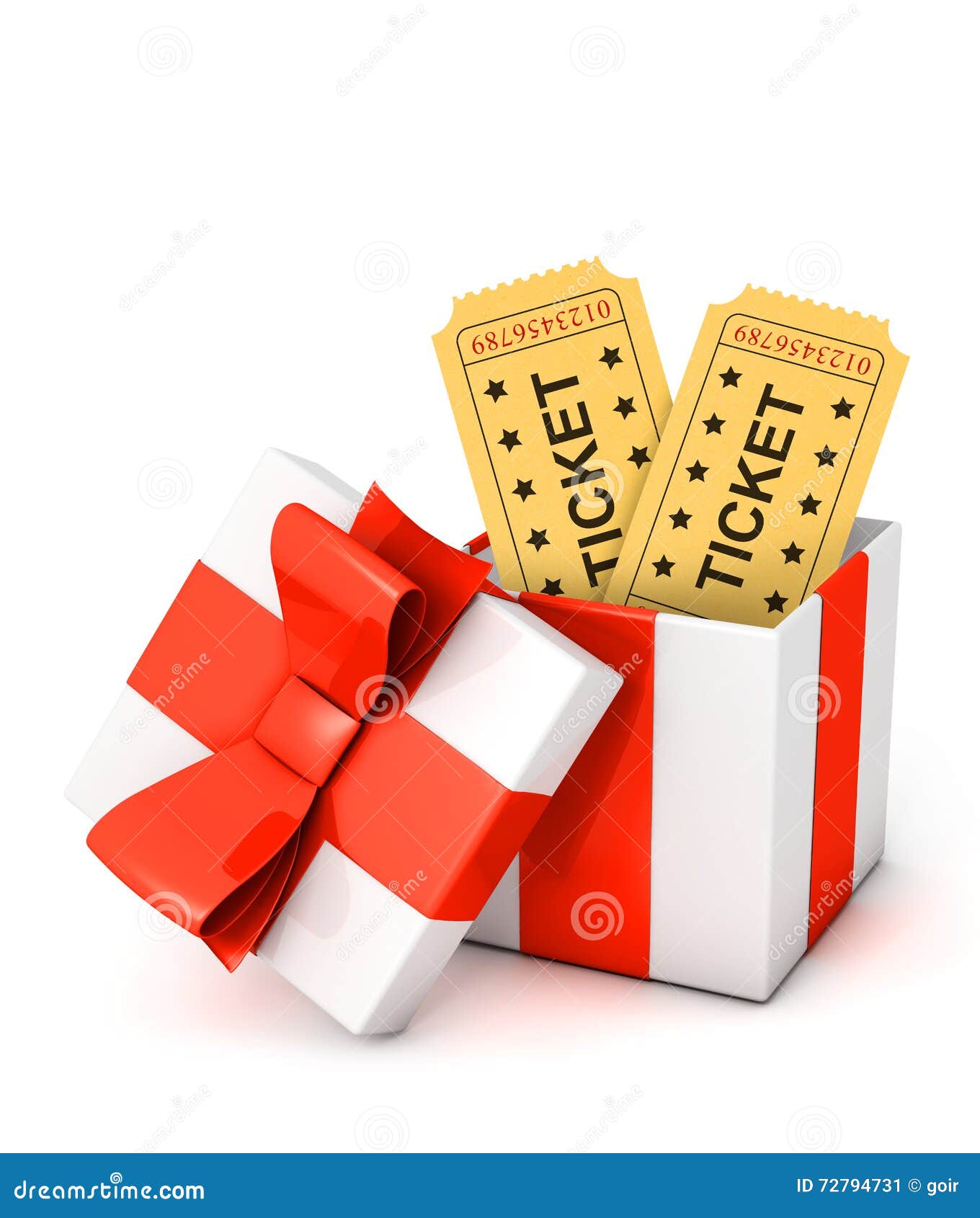 Gift tickets stock illustration. Illustration of gift - 72794731