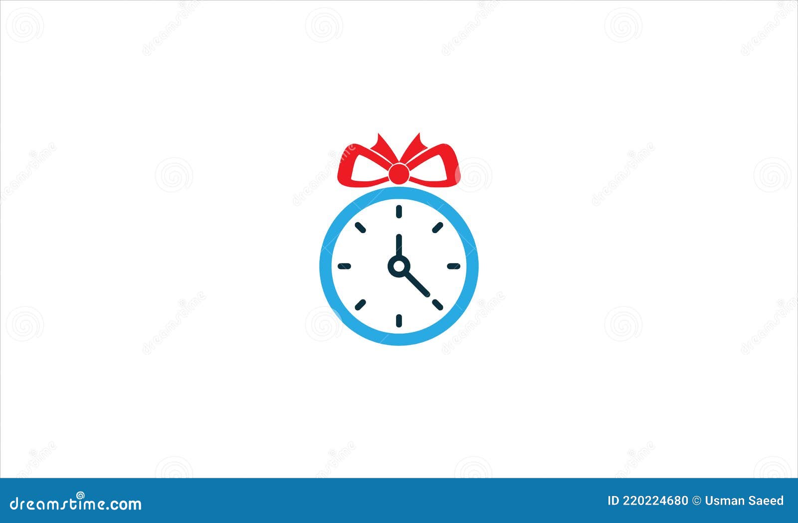 Gift Time Icon Logo Design Element Illustration Vector Stock Vector ...