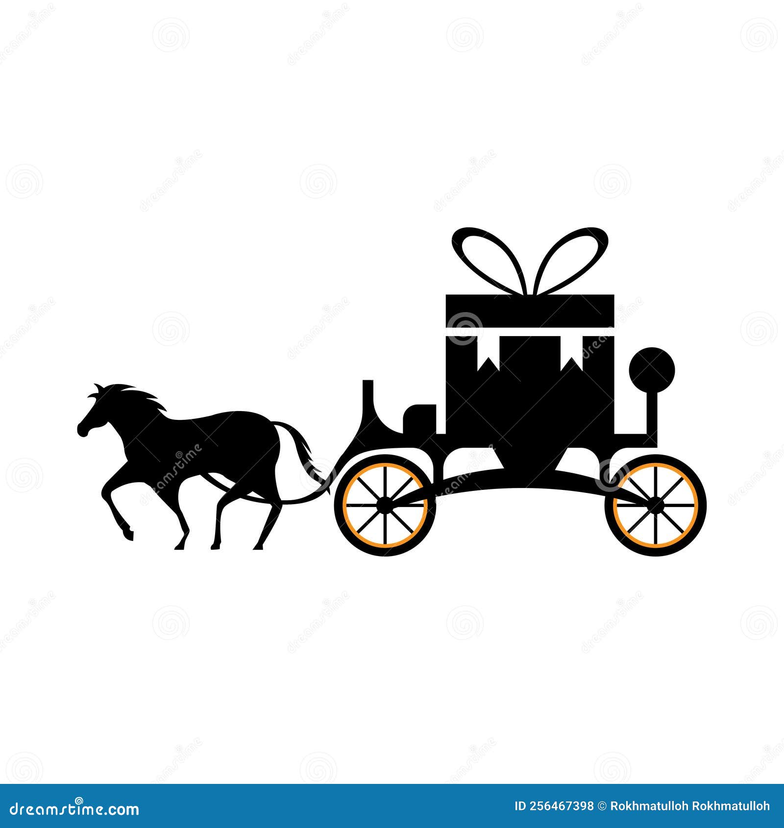 Gift with Train Vector Clipart Design Illustration Stock Vector ...