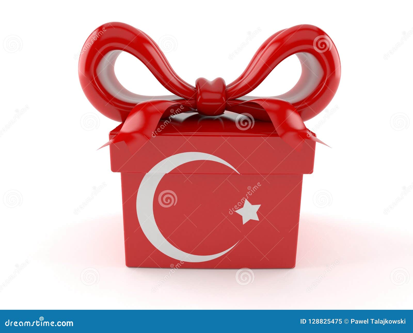 Gift with turkish flag stock illustration. Illustration of patriotic ...
