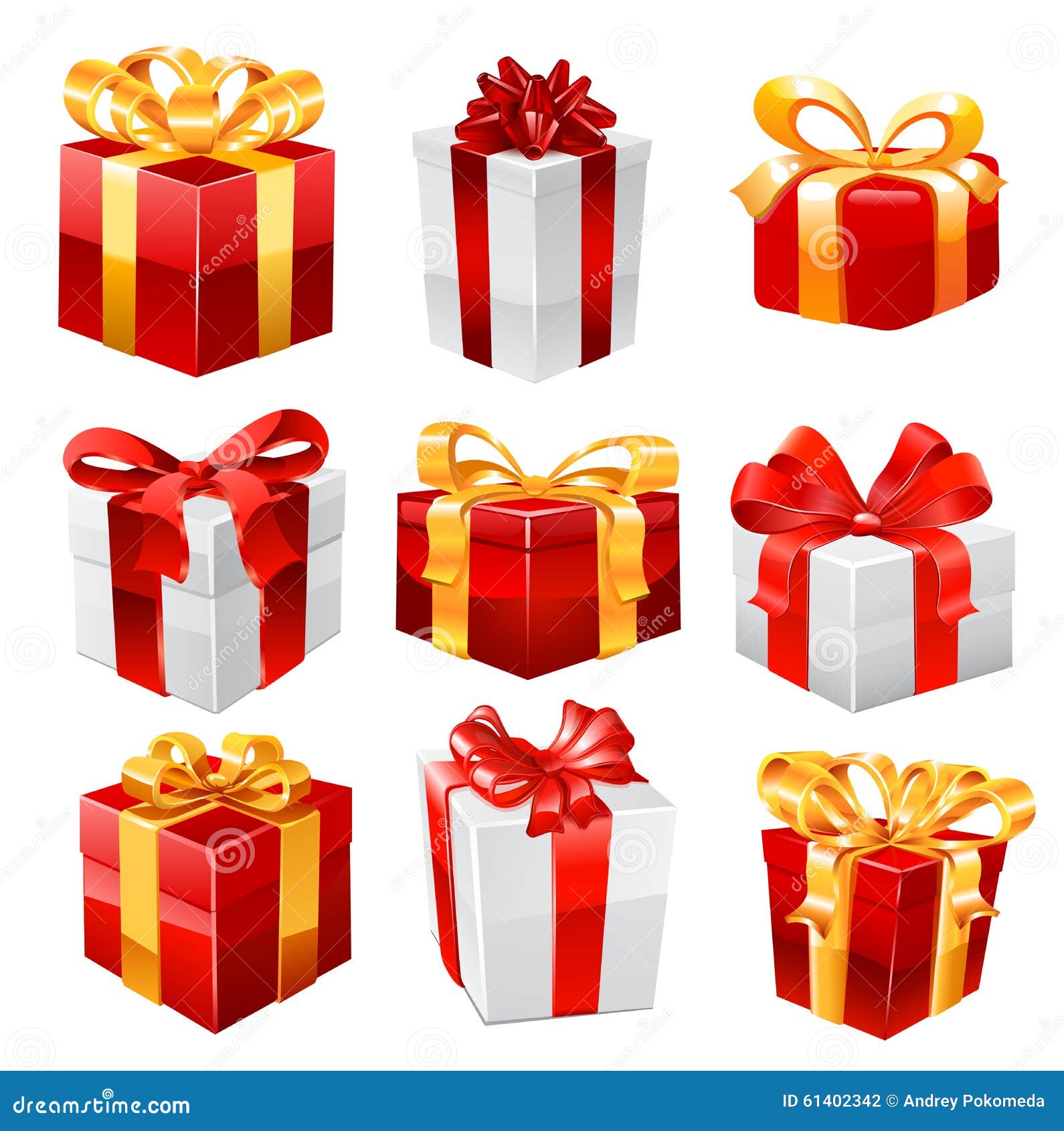 Gift vector set. stock vector. Illustration of valentine - 61402342