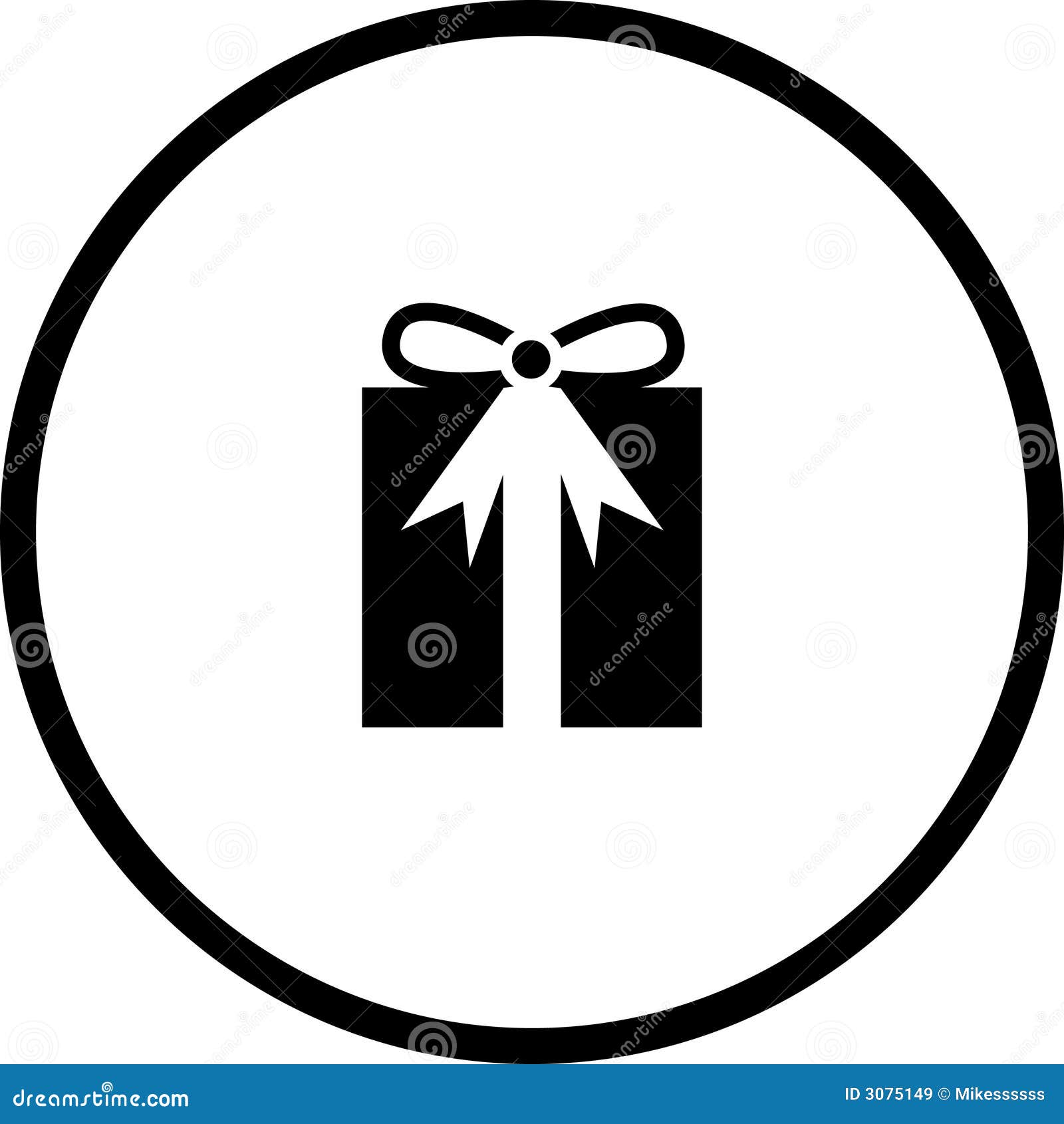 Gift vector symbol stock vector. Illustration of gift - 3075149