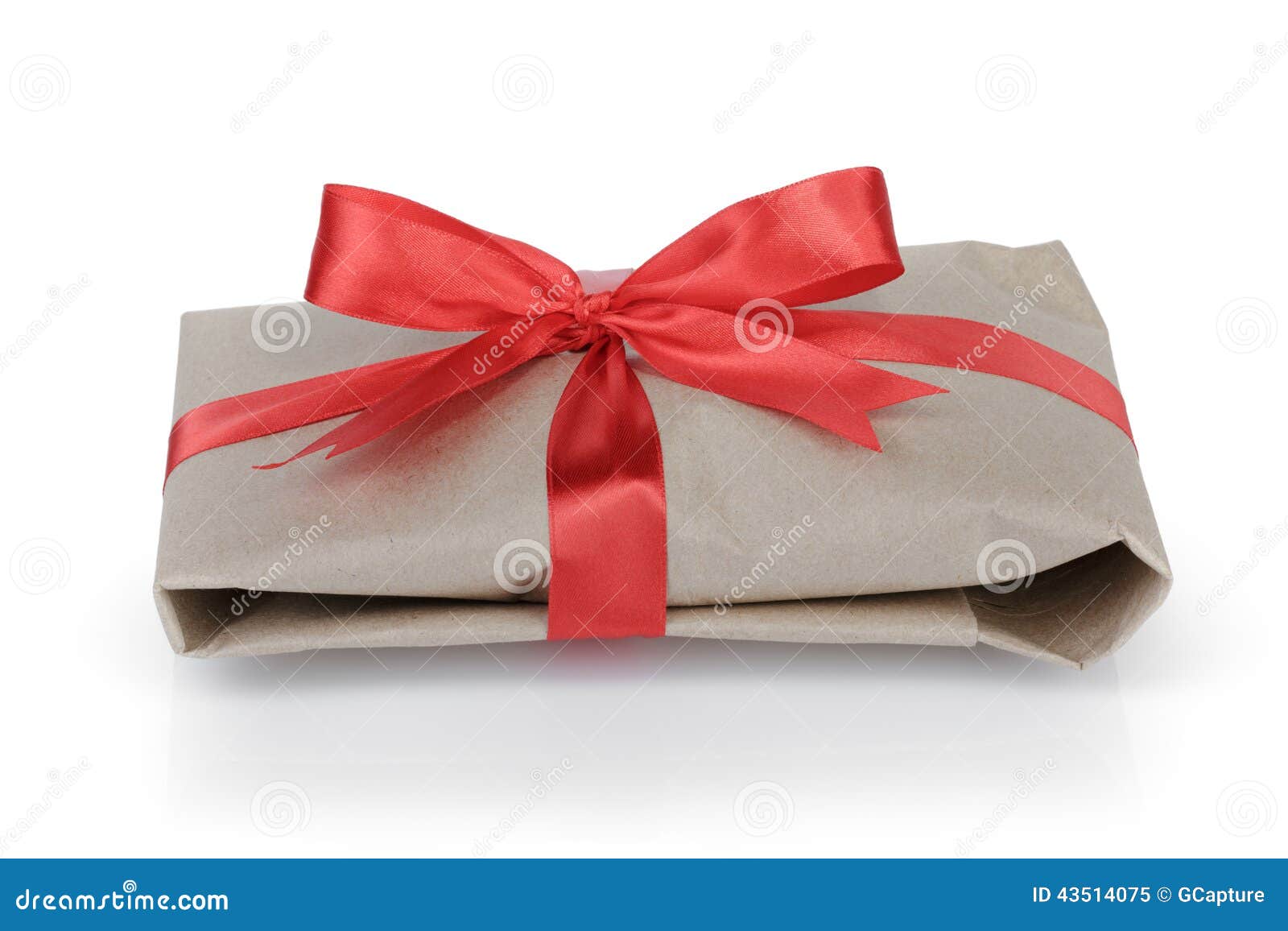 Gift vintage style parcel stock image. Image of brown - 43514075