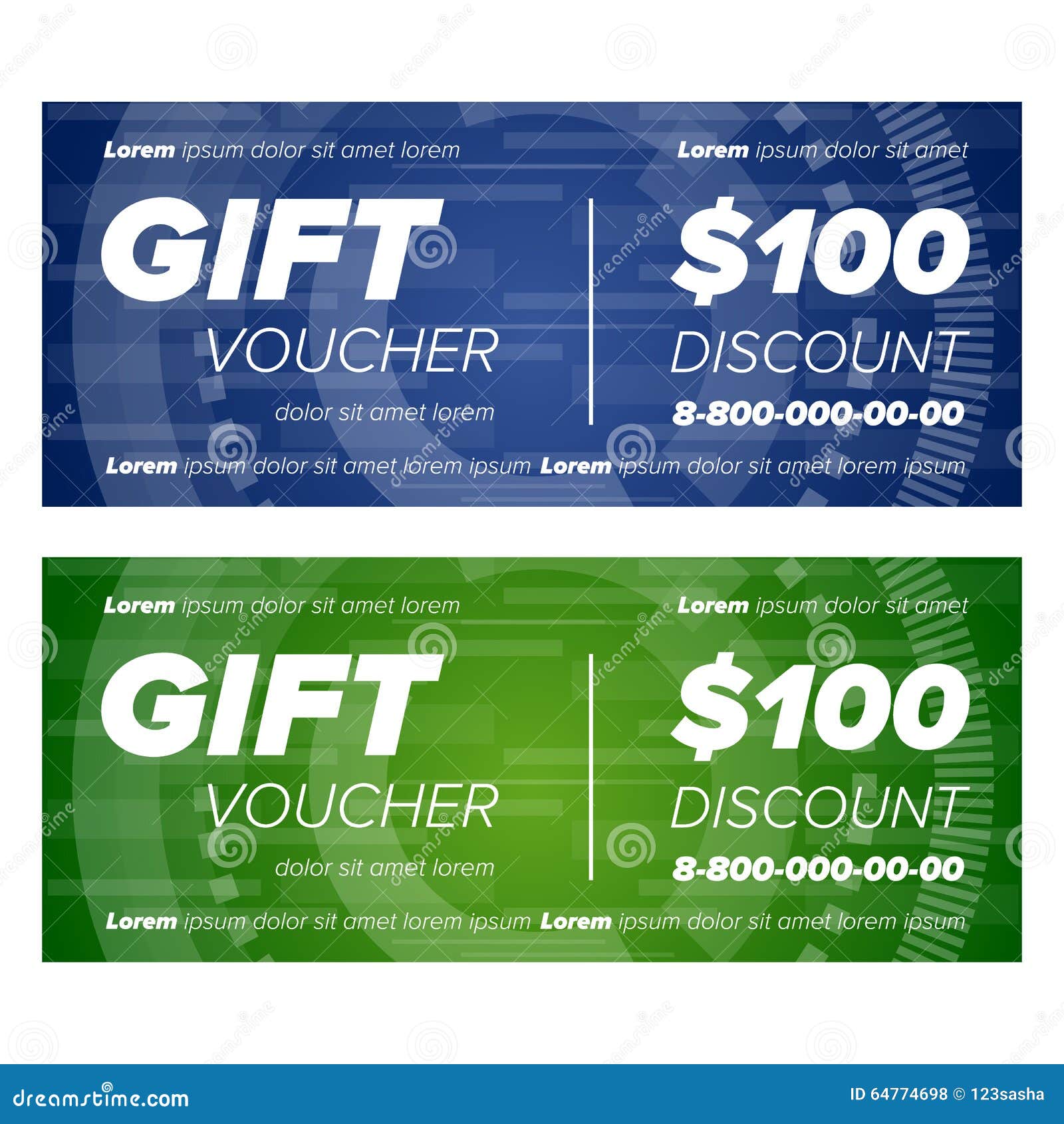 Gift voucher design stock vector. Illustration of award - 64774698