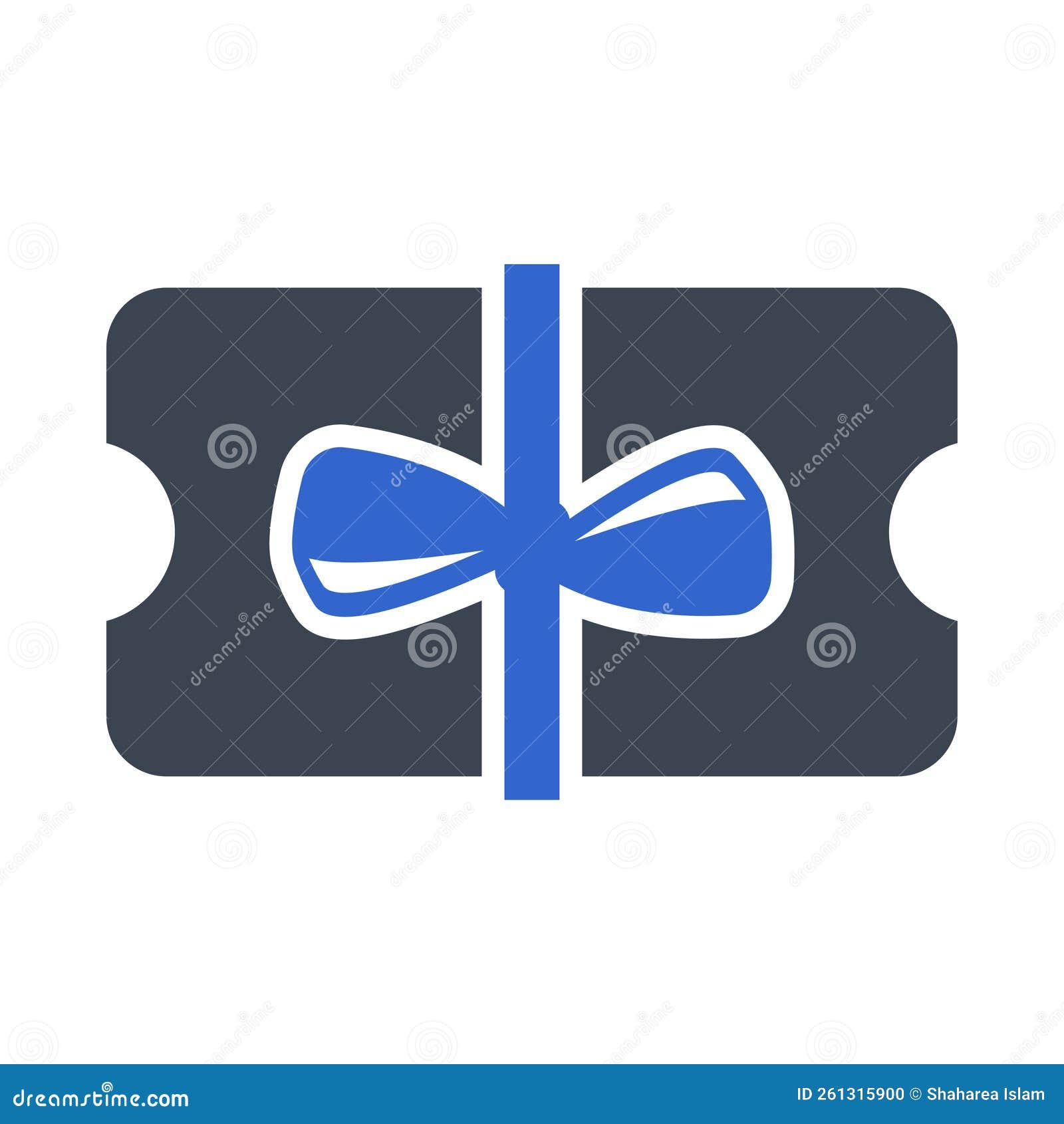 Gift voucher icon stock vector. Illustration of coupon - 261315900