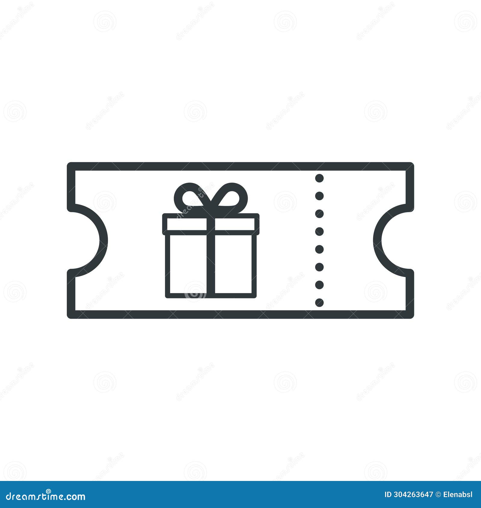 Gift Voucher Payment Isolated Icon Stock Vector - Illustration of ...