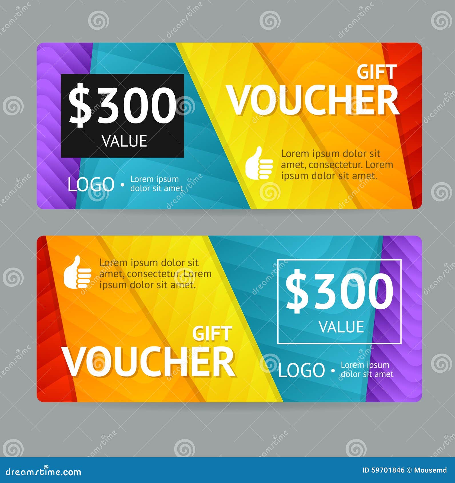 Gift Voucher. Vector stock vector. Illustration of business - 59701846