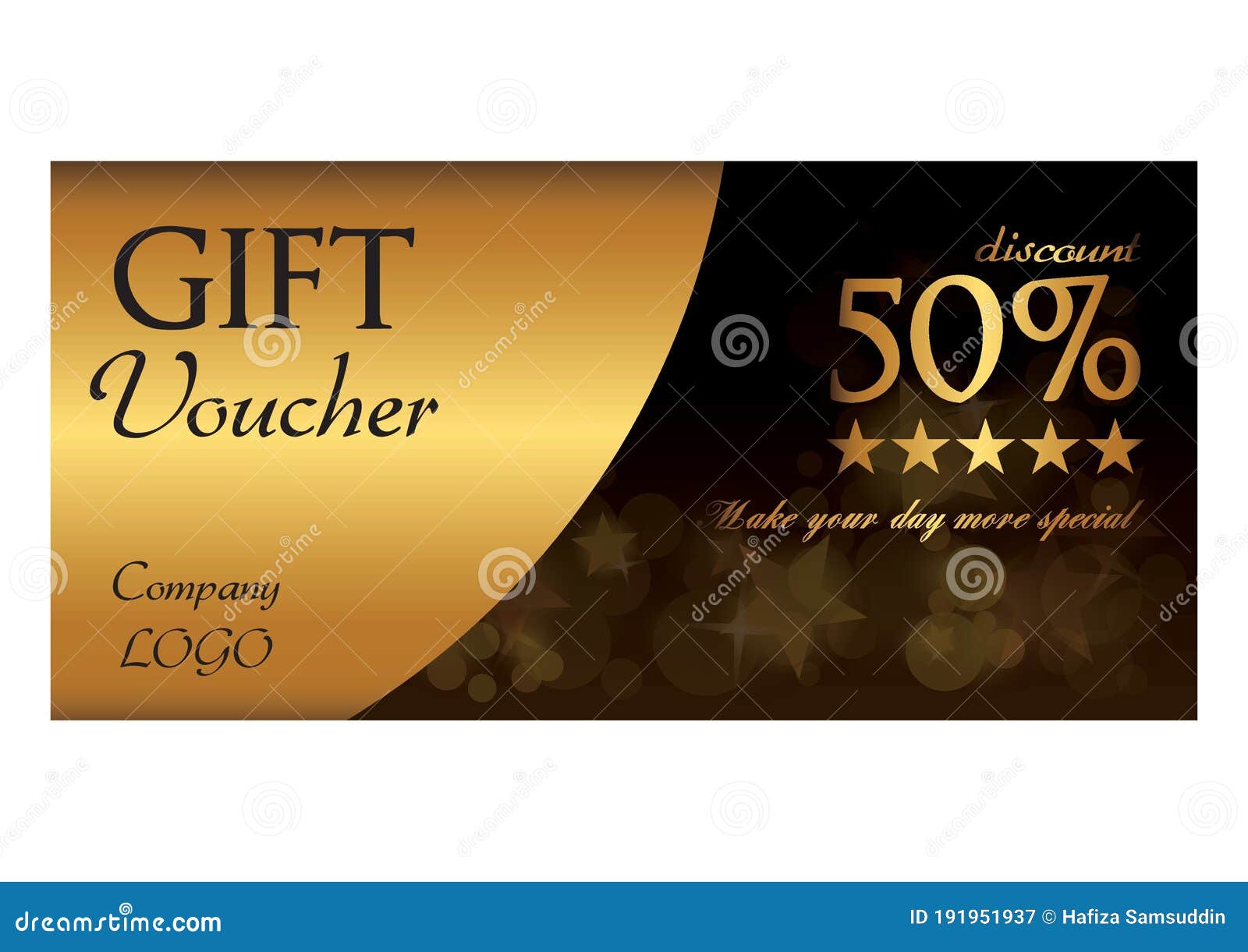 Gift Voucher. Vector Illustration Decorative Design Stock Vector ...