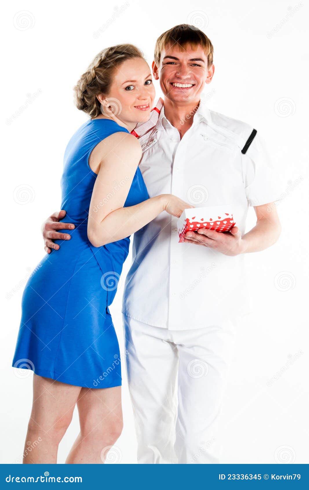 Gift of a woman stock image. Image of cheerful, attractive - 23336345