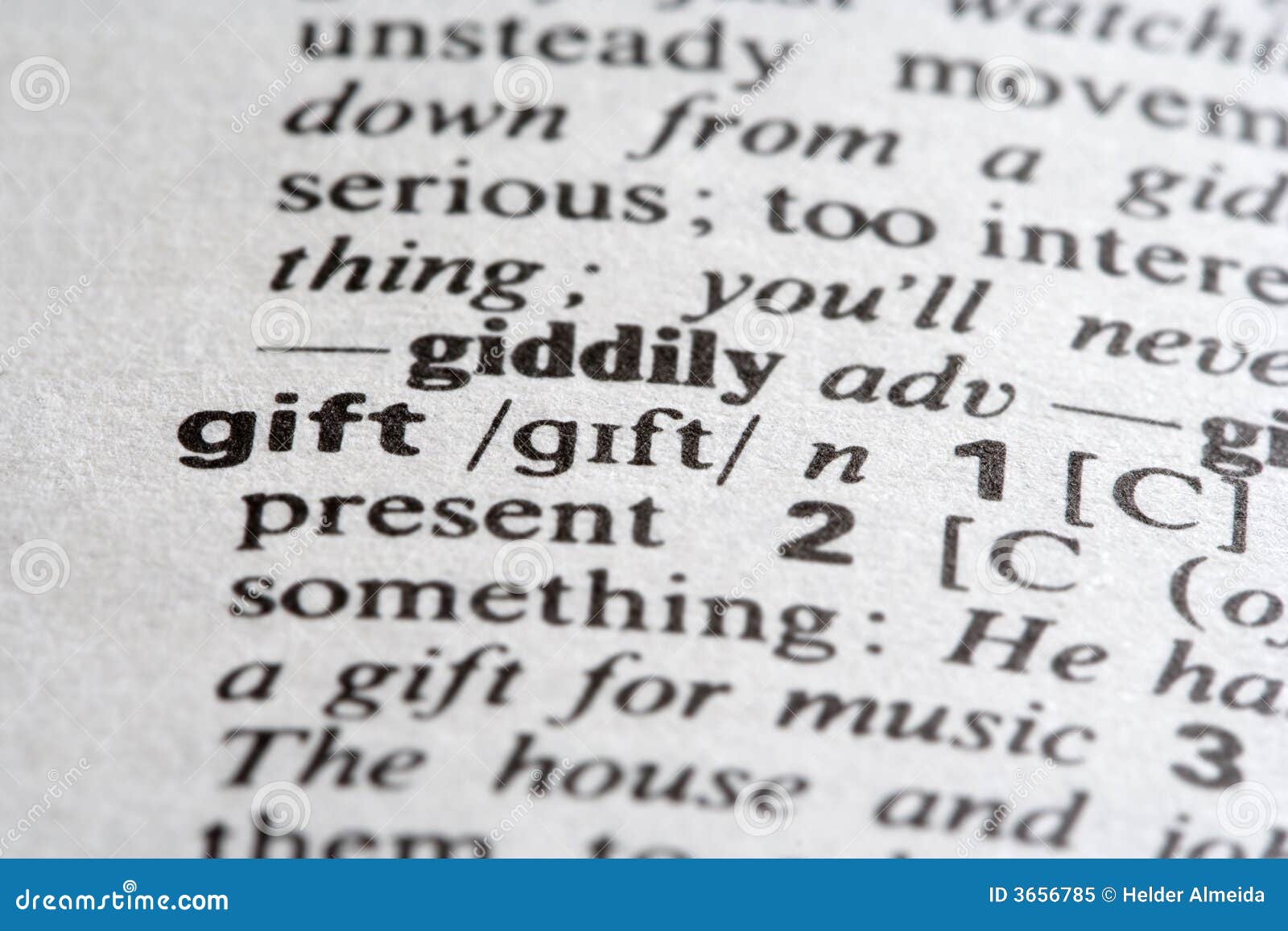Gift Word stock image. Image of pronunciation, page, gift - 3656785