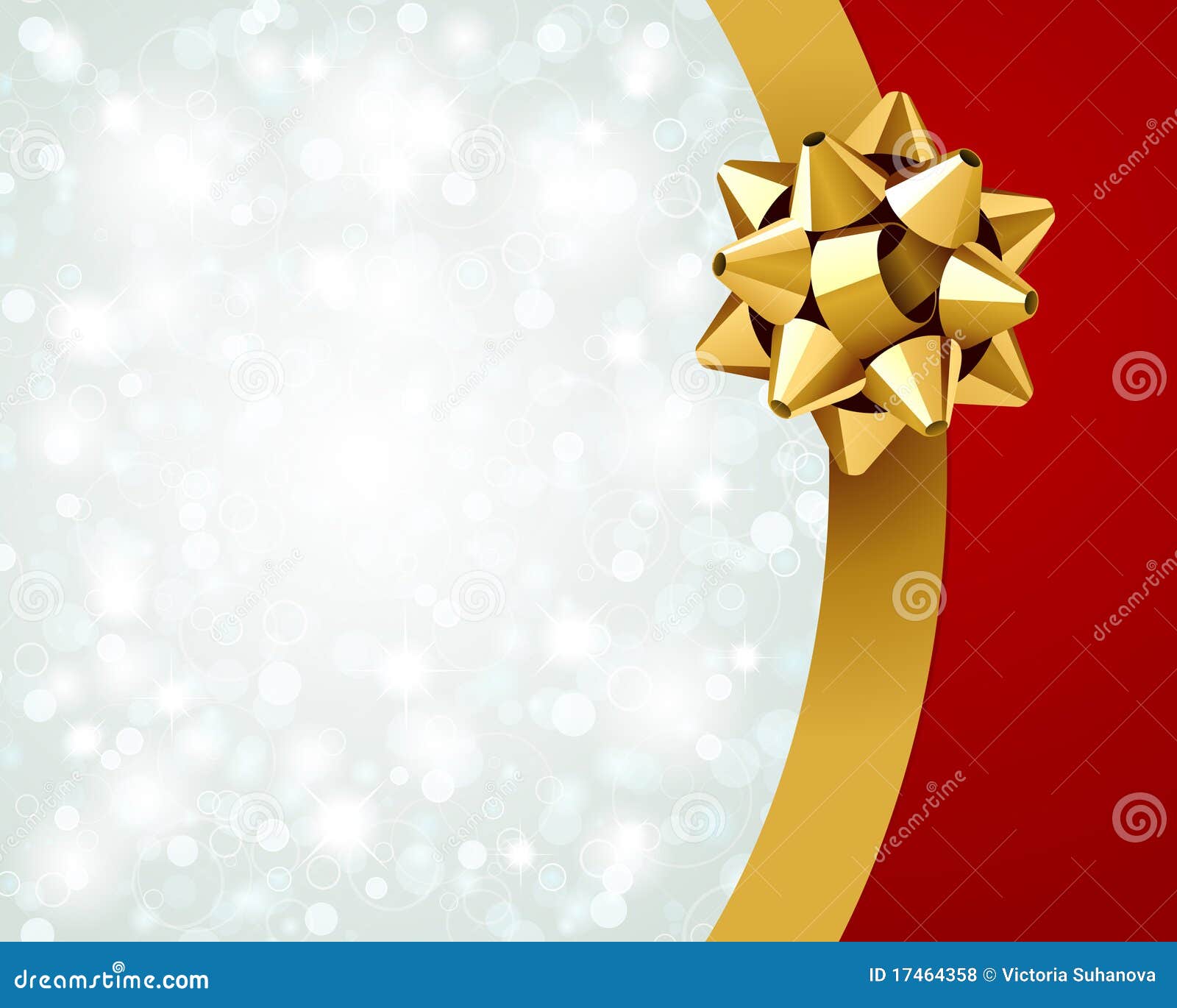 Gift Wrap and Bow Background Stock Illustration - Illustration of ...