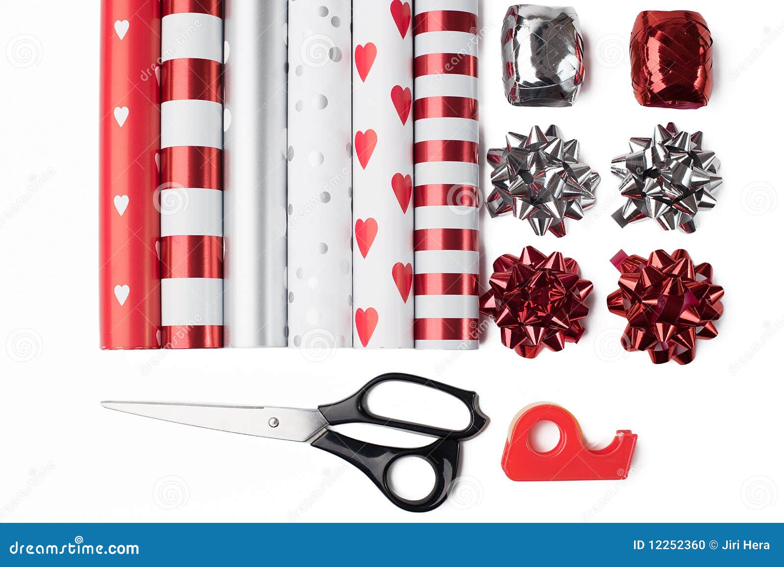 Gift wrap and scissors stock photo. Image of paper, giving - 12252360