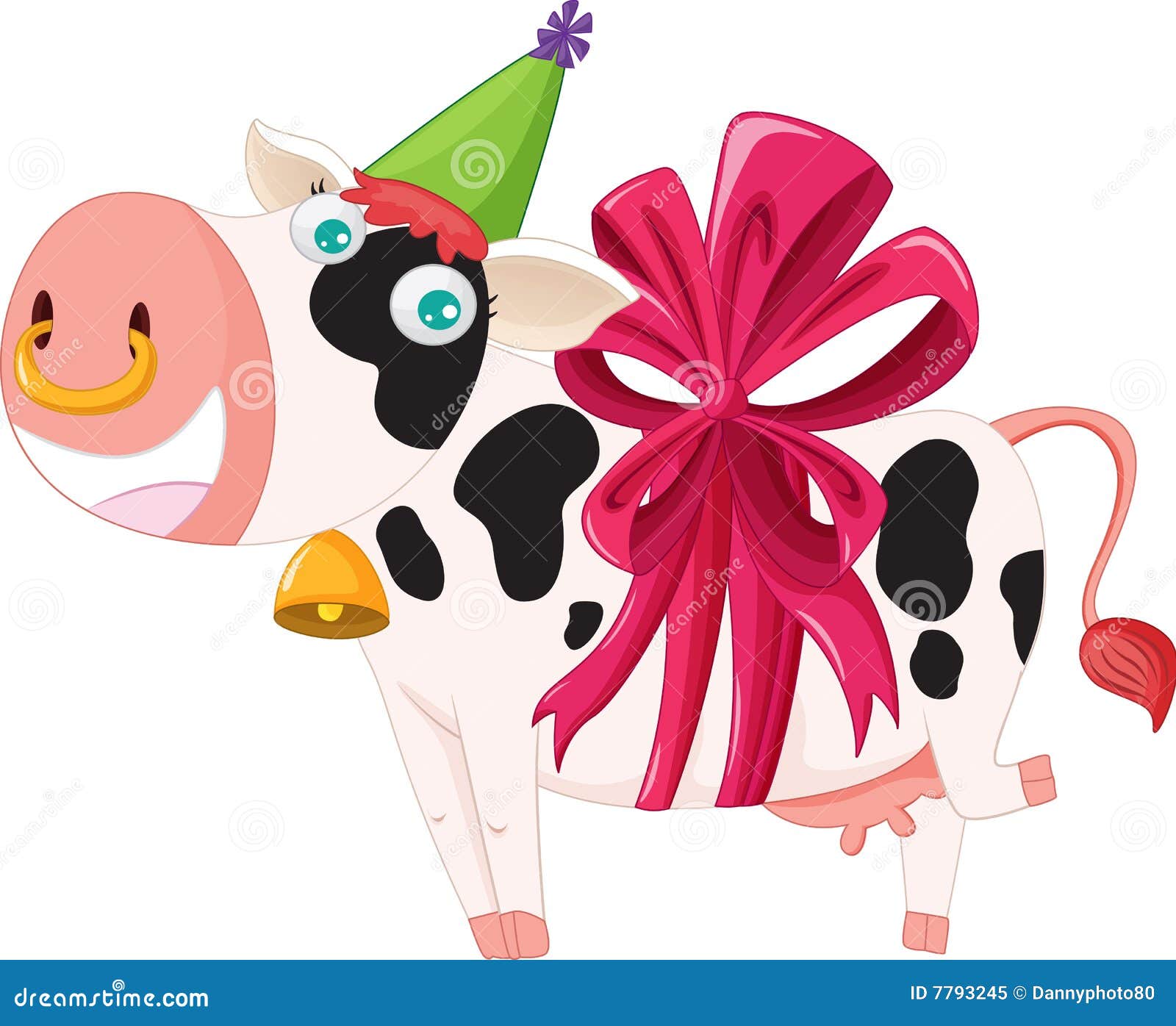 Gift wrapped cow stock vector. Illustration of wrap, graphic - 7793245