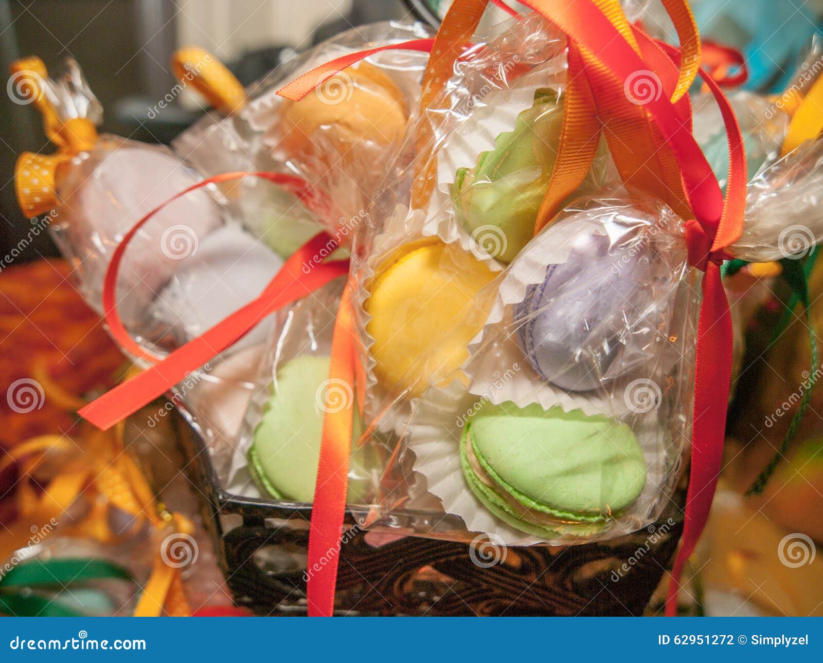 Gift Wrapped Macaron stock photo. Image of cookie, wrapped - 62951272