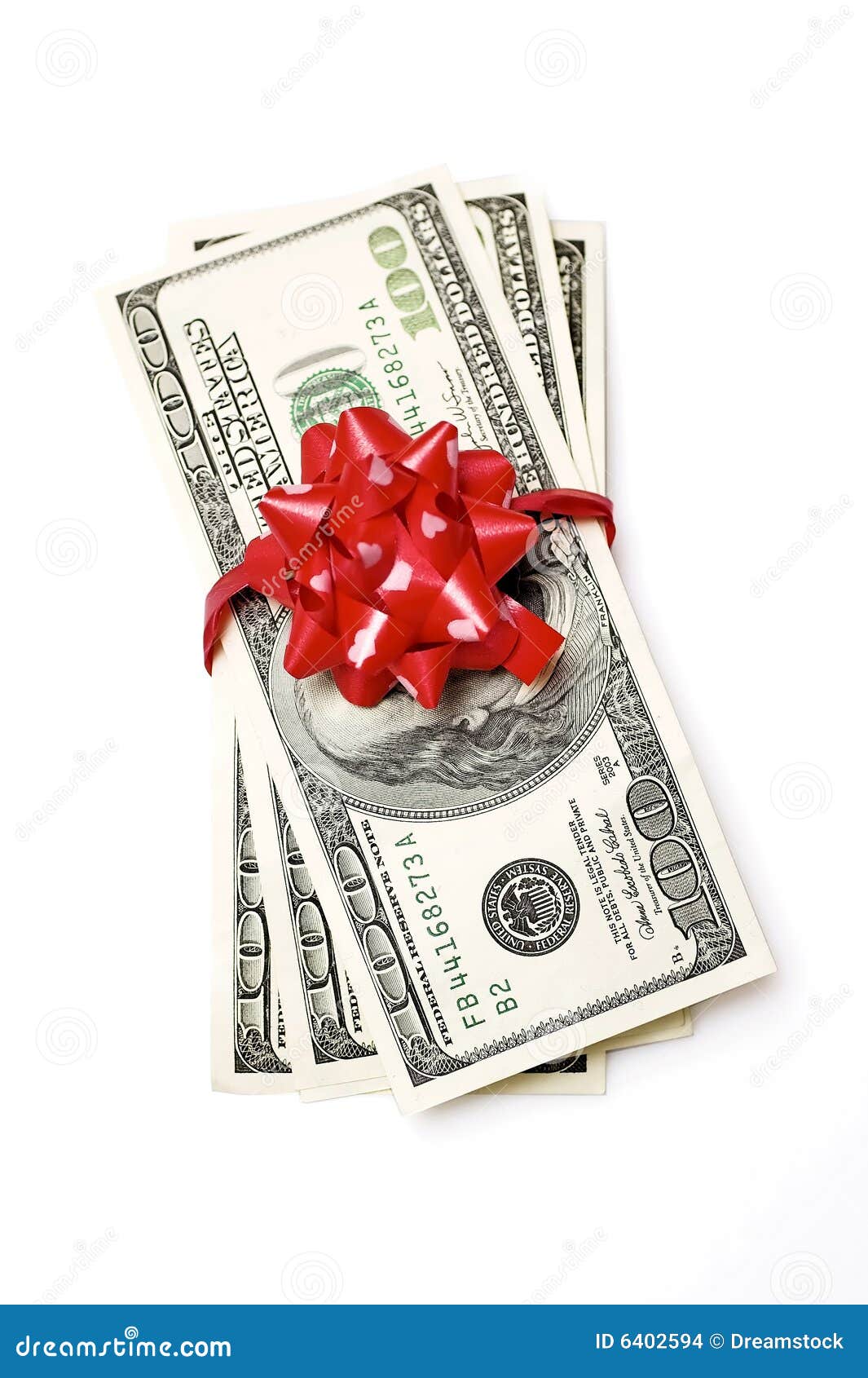 Gift-wrapped money stock photo. Image of profit, accumulate - 6402594