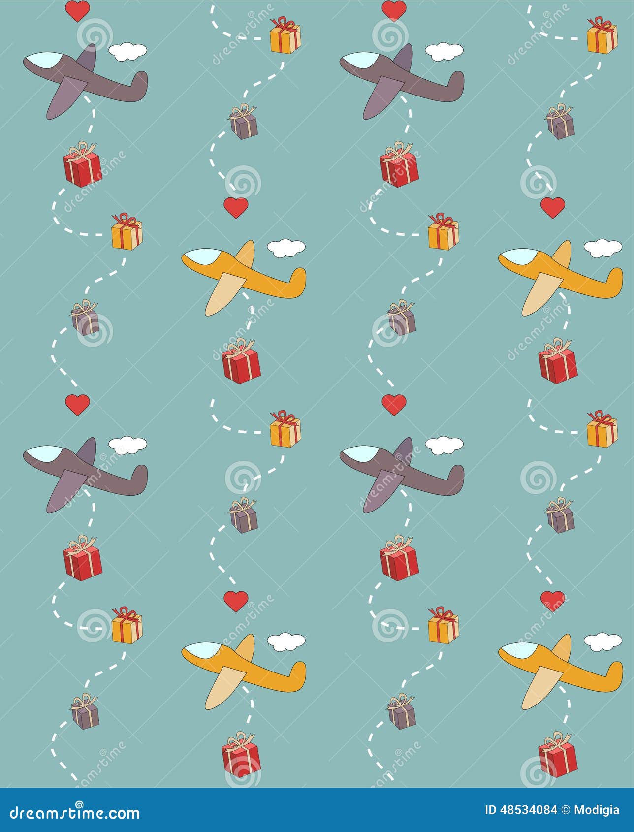 Gift wrapping paper stock vector. Illustration of wrapping - 48534084