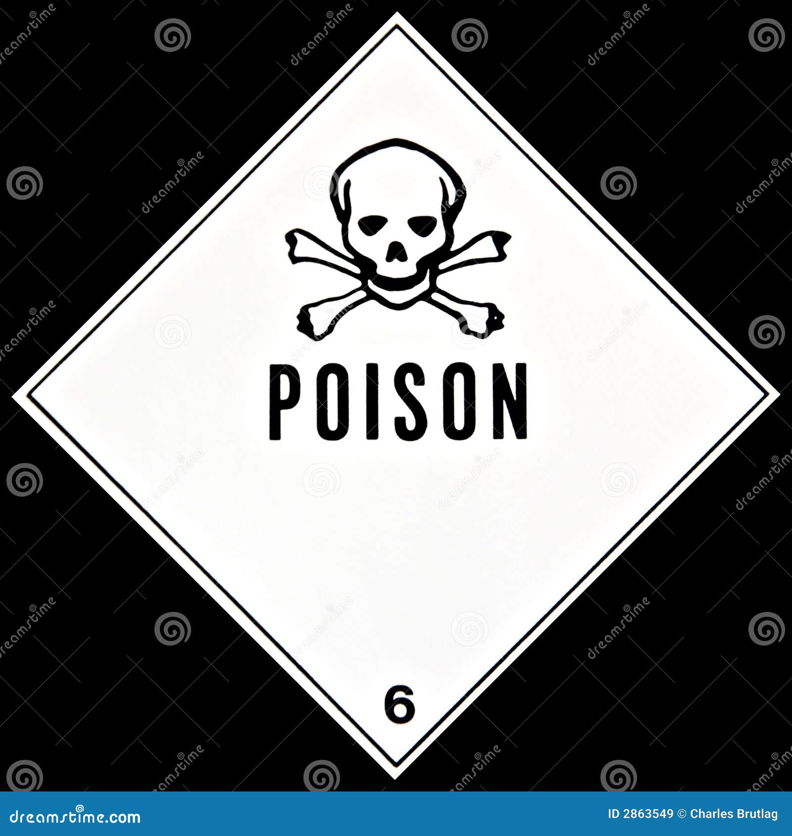 Gift-Zeichen stockbild. Bild von gefährlich, symbol, ausschnitt - 2863549